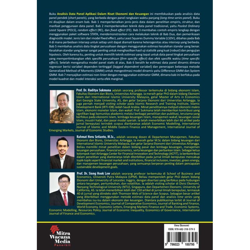 Analisis Data Panel Aplikasi Dalam Riset Ekonomi dan Keuangan